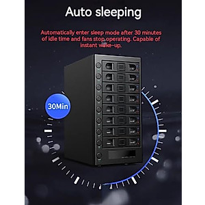 Syba 8 Bay Tool Less Tray Hot Swappabe 2.5" 3.5" SATA Non Raid External USB 3.0 Enclosure SY-ENC50119