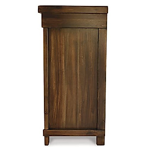 Signature Design by Ashley Lakeleigh Rustic Industrial 7 Drawer Dresser, Dark Brown