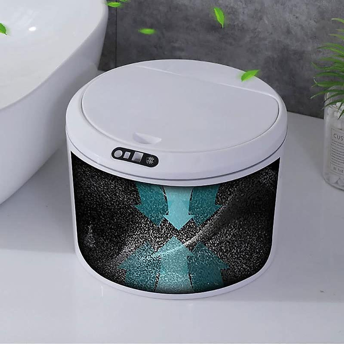XBWEI Intelligent Automatic Touchless Trash Can Smart Infrared Motion Sensor Rubbish Waste Bin Desktop Car Kitchen Garbage Bins
