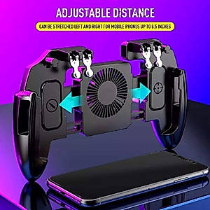 Phone Game Radiator Muted Cooling Fan 2 Triggers Gaming Grip Handle Game Controller