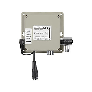 Sloan SF-2350 Sensor Activated Touch-Free Faucet, Commercial Grade with Mounting Hardware - 0.5GPM Battery-Powered Deck-Mounted Mid Body, Polished Chrome Finish, 3362119