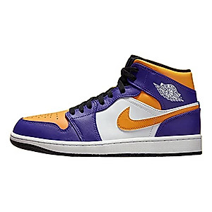 Jordan Mens Air Jordan 1 Mid DQ8426 517 Lakers - Size 8.5