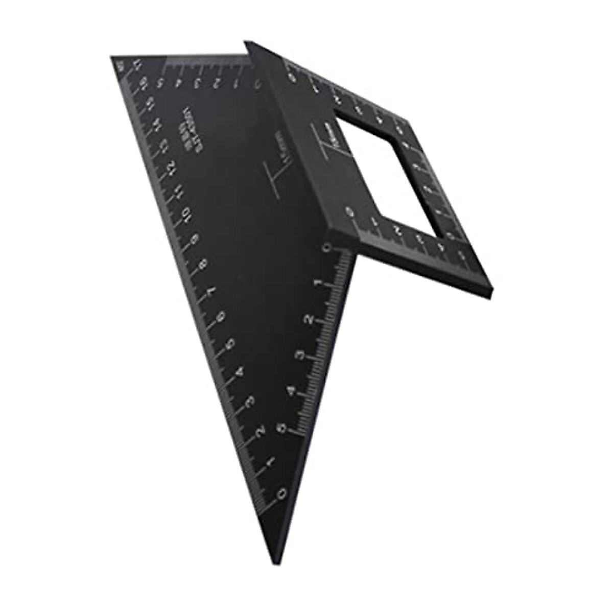 JUSTHENGGUANG Vernier Caliper Set of 2 Saddle Layout Square Gauge, 45/45 Degree 90/45 Degree Square Layout Miter Angle Measuring Ruler (Color : Black)