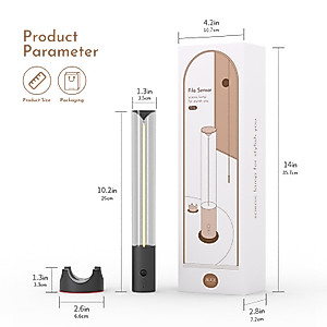 AUGE LIGHT 3-in 1 Battery Powered Wall Light Magnetic LED Wall Lamp Cordless Wall Lights Motion Sensor Wall Sconces for Indoor Staircase Corridor Beside Hallway Cabninet(Gray)