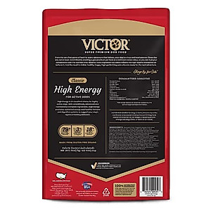 VICTOR Super Premium Dog Food – High Energy Dry Dog Food for Active Dogs – Gluten Free Dog Food with Beef and Chicken Meal Proteins for Sporting Dogs – All Breeds and All Life Stages, 5 lb