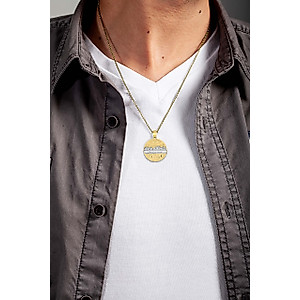 10k Yellow Gold Last Supper Pendant for Men