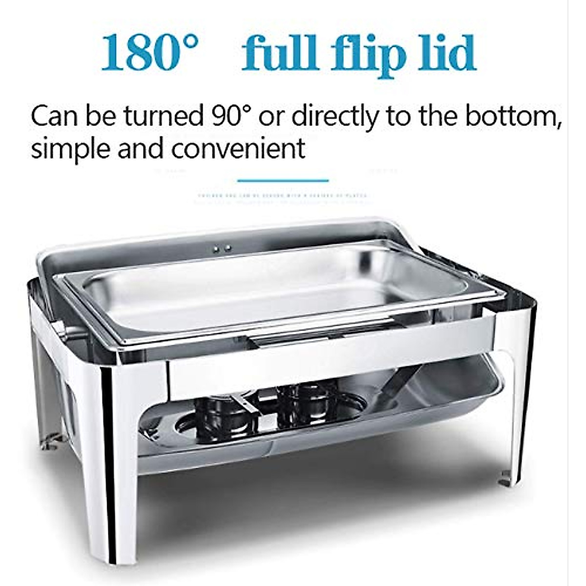 Chafing Dish Electric Food Warmer Chafer Chafing Dish Commercial Rectangular Buffet Servers and Warmers - Keep Food Being Fresh and Delicious - 9L (A)