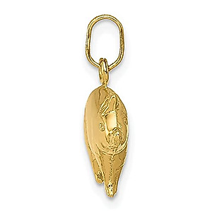 IceCarats 14K Yellow Gold Piglet Pig Necklace Charm Pendant Only
