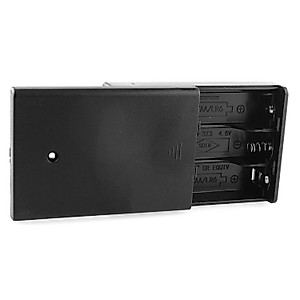 DGZZI Battery Case 3 AA Battery Box Holder with ON-Off Switch and USB Female Socket Black