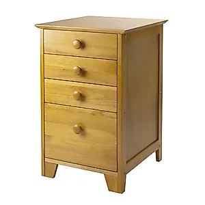 Winsome Studio File Cabinet, Honey