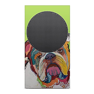 Head Case Designs Officially Licensed Michel Keck Bulldog Art Mix Matte Vinyl Sticker Gaming Skin Case Cover Compatible with Xbox Series S Console and Controller Bundle