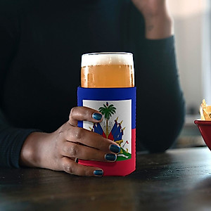 2 PCS Haiti Flag Cup Can Cooler Party Gift Beer Drink Coolers Coolies