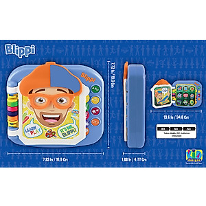 eKids Blippi Book, Toddler Toys with Built-in Preschool Learning Games, Educational Toys for Toddler Activities for Fans of Blippi Toys and Gifts(Multi Color)