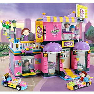 Friends Tree House Building Kit, Treehouse Hair Salon Building Blocks Sets with Storage Box, Friendship House Girls Building Blocks Toys Creative Gifts for Kids Boys Girls Aged 6-12 (1193 Pieces)