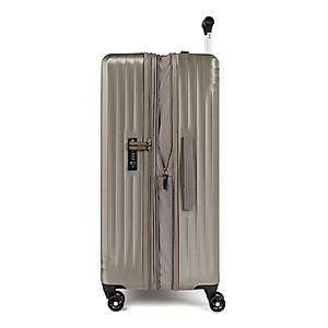 Travelpro Maxlite Air Hardside Expandable Checked Luggage, 8 Spinner Wheels, Lightweight Hard Shell Polycarbonate Suitcase, Champagne, Checked Large 28-Inch