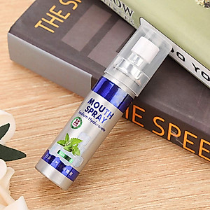 Ultra fine Mouth Spray, Breath Freshener Spray 2 x 2 x 9.7cm Nutrient Ingredients Liquid,Mint Flavor Breath Refreshing Mouth Spray Bad Breath Removal Oral Spray 20ml