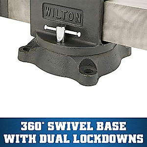 Wilton WS6 Shop Bench Vise, 6" Jaw Width, 6" Max Jaw Opening (63302)