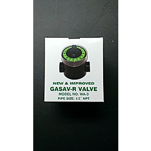 Gasav-R WA-3 Automatic Gas Shut-Off and Timer Valve with 1/2" IPS