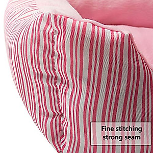 Hollypet Self-Warming Pet Bed Small Dog Cat Plush Rectangle Nest Puppy Sleeping Bag Cushion, Pink