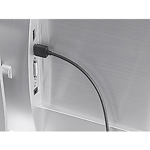 Monoprice High Speed HDMI Cable - 1 Feet - Black| Certified Premium, 4K@60Hz, HDR, 18Gbps, 36AWG, YUV, 4:4:4 - Ultra Slim Series