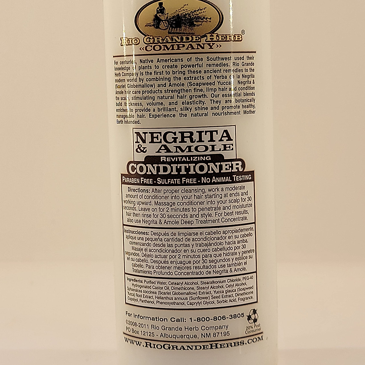 Negrita & Amole Revitalizing Conditioner 8 ounce