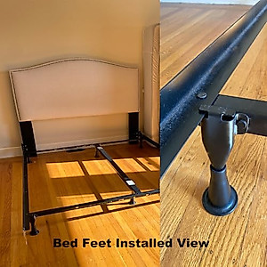 Plastic Bed Frame Feet That Replace Your Wheels. Replace Wheels on Bed Frame with These Replacement Feet to Keep Your Bed Stationary and Protect Floor. Set of 4 Bed Frame Feet Replacements