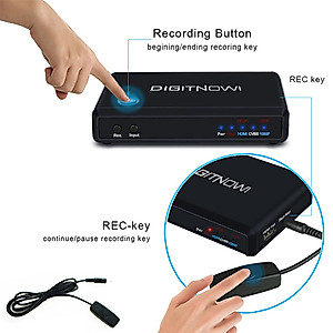 DIGITNOW Video Capture Card Audio capture card Video USB Converter 1080P HDMI Video Vhs Digital Converter/Recorder for PS4, Xbox One/Xbox 360,LiveTV,PVR DVR