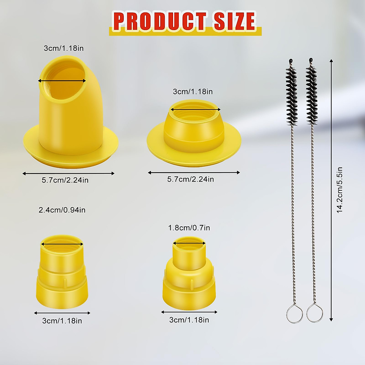 30Pcs Caulking Finisher Kit, 16Pcs Caulking Nozzle Tips Reusable Caulking Nozzle Coating Caulking Tool Kit with 8 Connector Caulking Guns and 4 Grout Scraper 2 Brush for Bathroom Doors Windows