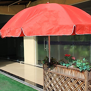 VANROUG Heavy Duty Parasol Holder Patio Umbrella Stand Mount Umbrella Stand Bench Buddy Umbrella Holder Fixed Clip Umbrella Clamp for Deck,Chair,Desk,Dock,Beach Courtyard Balcony,Boats,Tailgates