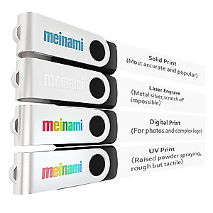 MEINAMI Customized USB Flash Drive in Box Thumb Drive Personalized Memory Stick 8GB 50 Pack