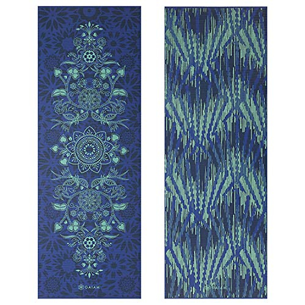 Gaiam Yoga Mat Premium Print Reversible Extra Thick Non Slip Exercise & Fitness Mat for All Types of Yoga, Pilates & Floor Workouts, Divine Impressionist, 68"L x 24"W x 6mm Thick