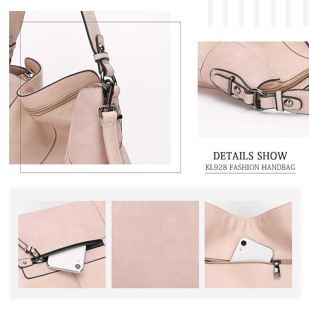 Purses for Women Shoulder Handbag Large Hobo Bags, Beige