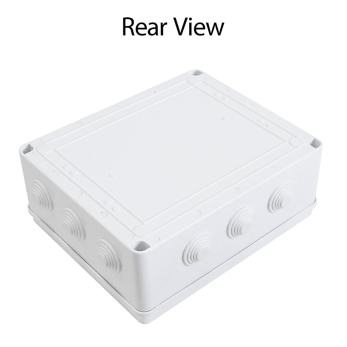 LeMotech ABS Plastic Dustproof Waterproof IP65 Junction Box Universal Electrical Project Enclosure White 11.8 x 9.8 x 4.7 inch (300 x 250 x 120 mm)