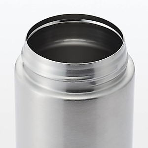 Muji 44593776 Stainless Steel Insulated Bottle, Approx. 16.9 fl oz (500 ml)