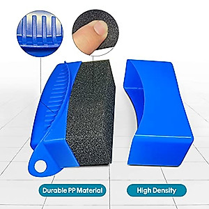 Tire Shine Dressing Applicator Pad, Tire Foam Applicator Sponges Contour Tire Wheel Shine Car Cleaning, Reusable Tire Sponges Applicator Pads Tire Wax Wipe with Lid