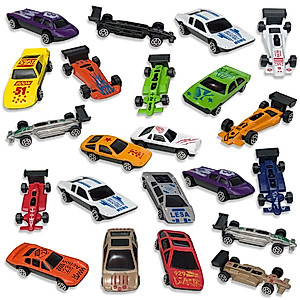 ArtCreativity 25 Pc Diecast Toy Vehicles Playset, Durable Diecast Mini Racer Cars in Assorted Designs, Cool Birthday Party Favors for Kids, Best Birthday Gift for Boys and Girls