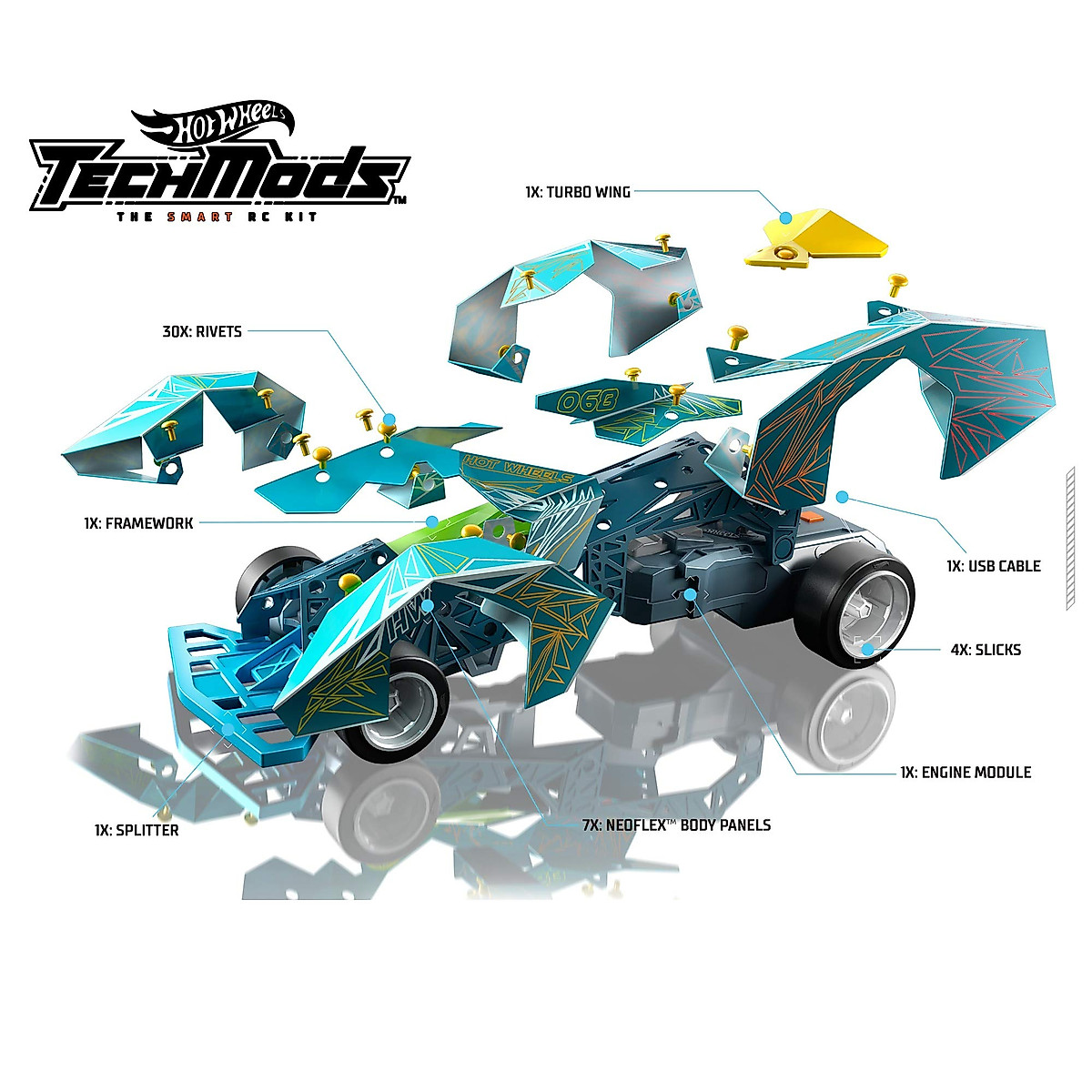 Hot Wheels Hw Tm Accelo Gt, Multicolor