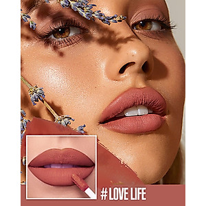 HANLADY Red Lipstick Matte, Pink Liquid Lipstick Long Lasting for Women, Smudgeproof Nude Lipsticks Color Stay Lip Stain No Transfer No Smear, Vegan & Cruelty-Free (902 Love Life)