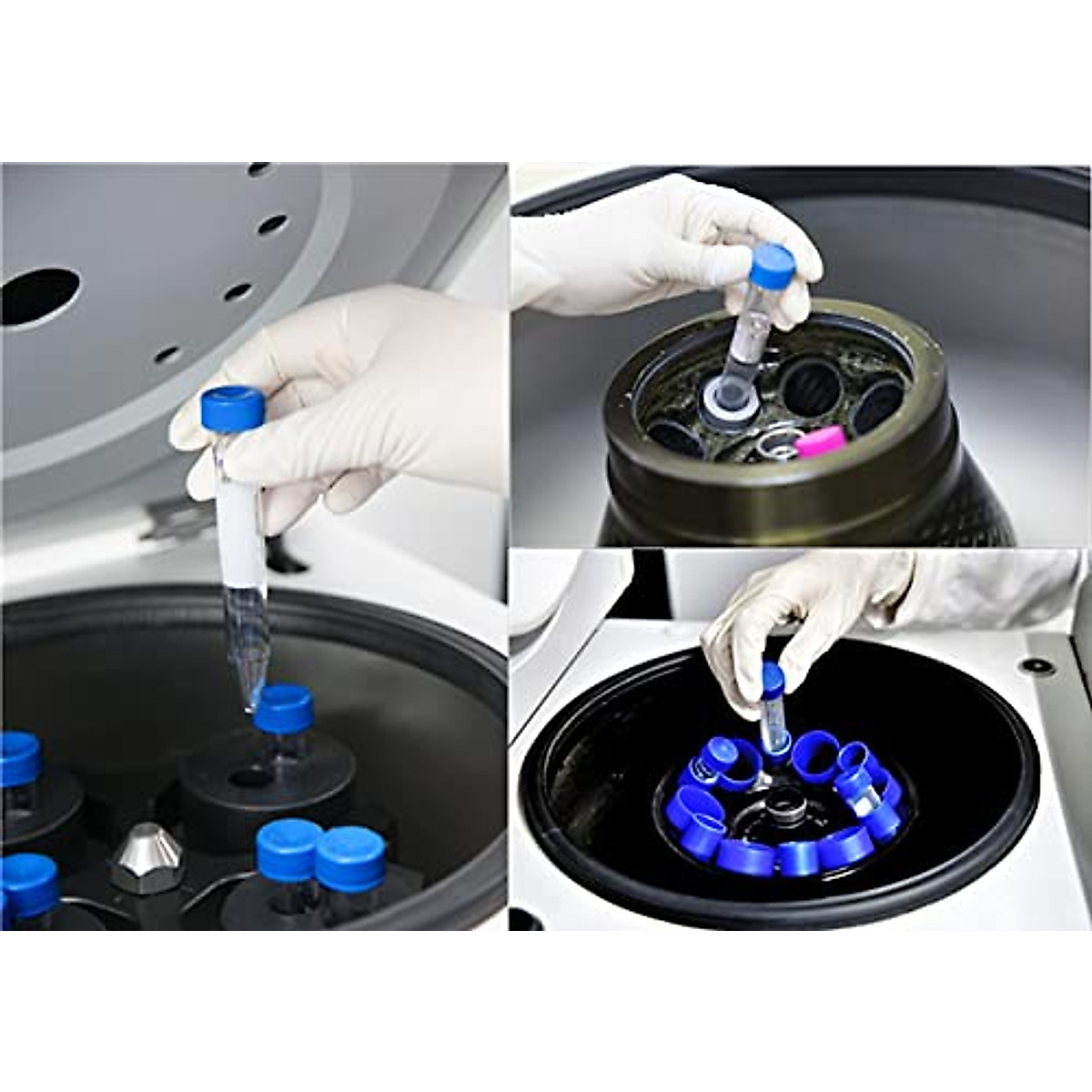 Ackers Conical Centrifuge Tubes 15mL, 100 Pcs Sterile Plastic Test Tubes with Screw Caps, Polypropylene Container with Graduated and Write-on Spot, Non-Pyrogenic, DN/RNase Free