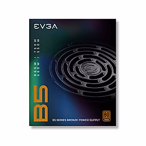 EVGA 220-B5-0650-V1 650 B5, 80 Plus Bronze 650W, Fully Modular, EVGA ECO Mode, 5 Year Warranty, Compact 150mm Size, Power Supply