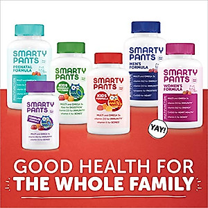SmartyPants Kids Formula Daily Gummy Multivitamin: Vitamin C, D3, and Zinc for Immunity, Gluten Free, Omega 3 Fish Oil (DHA/EPA), Vitamin B6, Methyl B12, 120 Count (30 Day Supply)