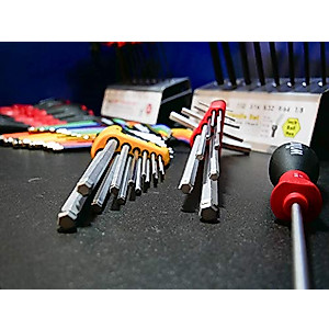 Wiha 66992 MagicRing Ball End Hex L-Key Set In Holders, 22 Piece