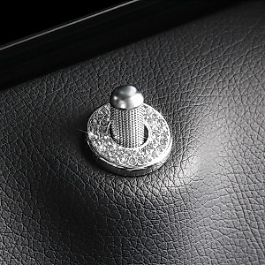 4PCS Bling Inner Car Door Lock Cover Stickers, Rhinestones Pull Rod Bolt Decorations, Crystal Auto Decals for Women Girls, Sparkly Car Door Lock Pin Caps for C Class C200L GLC260 C260L