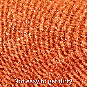 yeabwps Pack of 4 Decorative Outdoor Waterproof Throw Pillow Covers Square Garden Cushion Cases for Patio, Couch, Tent and Sofa, 18 x 18 Inches,(Orange, Black, Green, Purple)