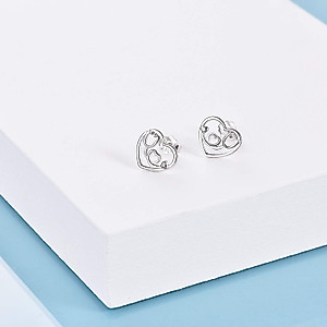 YFN Nursing Themed Stud Earrings Sterling Silver Jewelry Gift for Nurse (Stethoscope)