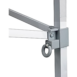 E-Z UP Sprint 10' X 10' Shelter with Geo Print, Aqua Top, and White Frame