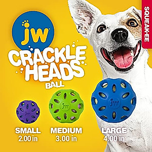 JW Pet Crackle Heads Crackle Ball, Small