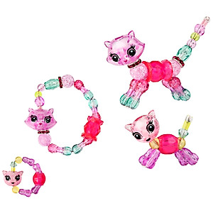 Twisty Petz, Series 4, Purrella Kitty Bundle with Cuddlez Plush and 2 Collectible Bracelets