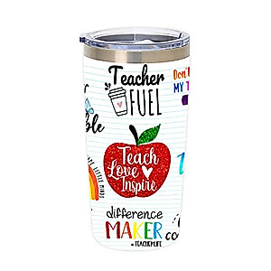 MFGNEH Women, Men, Teacher Appreciation Gifts from Students for Christmas/ Birthday , Back to School Gifts, 20 oz Travel Tumbler Coffee Cup
