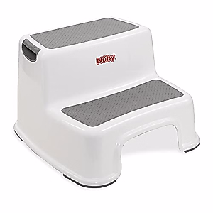 Nuby 2 Step Up Stool for Kids, for Bathroom, Kitchen, and Potty Training